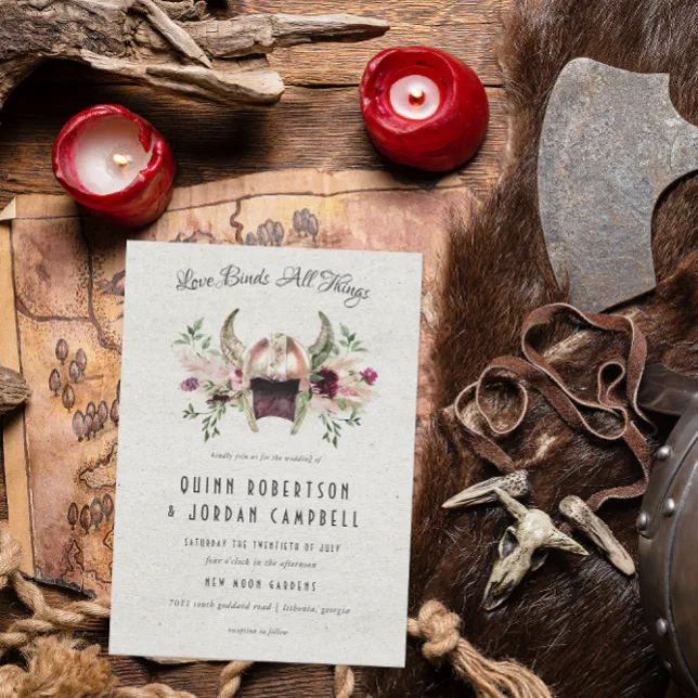 Viking wedding invitation 60 photos - Vianawedding.com