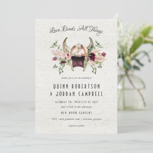 Elegant Viking Wedding Invitation | Zazzle