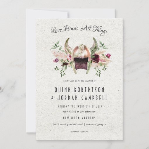 Elegant Viking Wedding Invitation | Zazzle