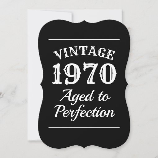 Elegant vintage 50th Birthday party invitations | Zazzle