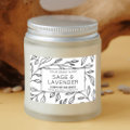 Elegant Vintage Botanical Leaves Product Jar Label | Zazzle