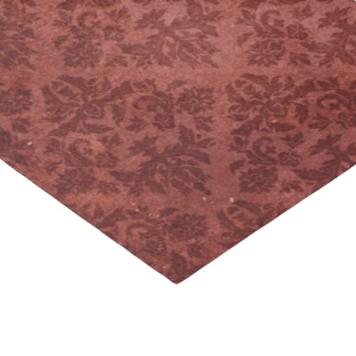 Elegant vintage burgundy floral chic damask tissue paper | Zazzle