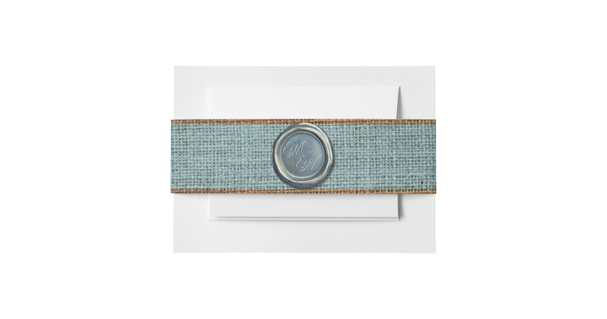 Elegant Vintage Classy Initials Sage Green Wedding Invitation Belly ...