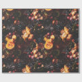 Elegant Vintage Dark Moody Dutch Art Fruit Wrapping Paper | Zazzle