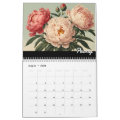 Elegant Vintage Floral Botanical Nature Calendar | Zazzle