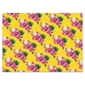 Elegant Vintage pink Santa Christmas Delight Tissue Paper | Zazzle