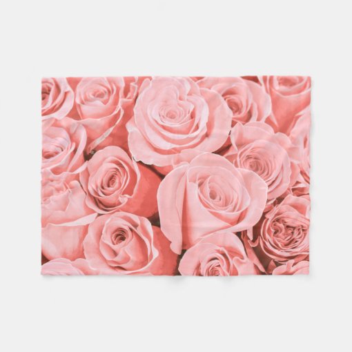 Elegant Vintage Roses Floral | Fleece Blanket | Zazzle