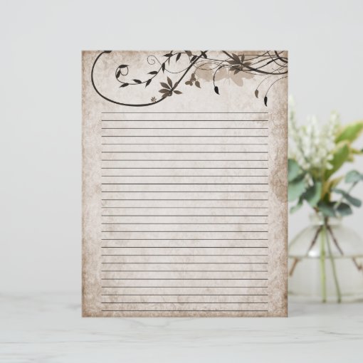 Elegant vintage stationery paper | Zazzle
