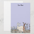 Elegant Vintage White Rabbit Stationery | Zazzle