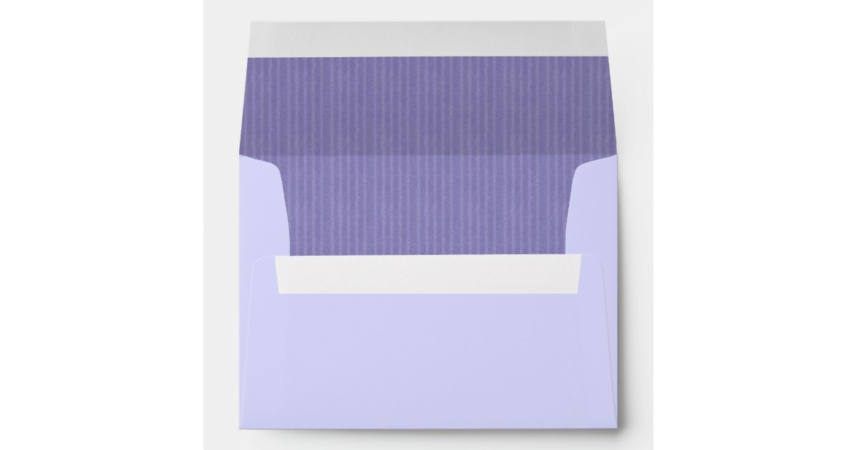 Elegant Violet Birthday Party Invitation Envelopes | Zazzle