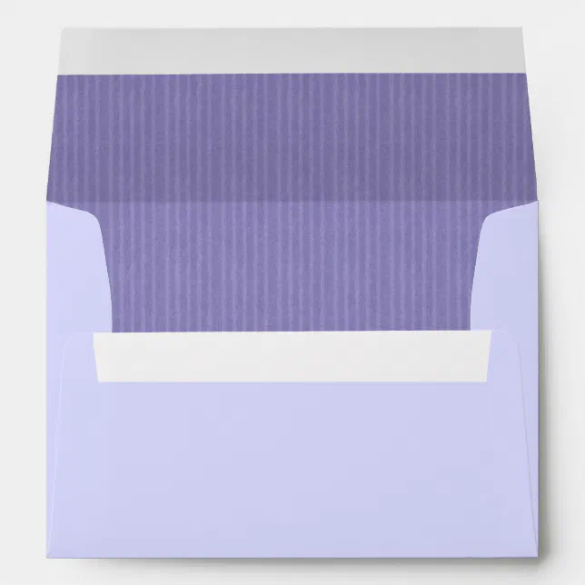 Elegant Violet Birthday Party Invitation Envelopes | Zazzle