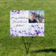 Elegant Violets Photo Yard Sign with H Frame | Zazzle
