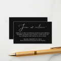 Elegant Virtual Online Black Graduation Party Enclosure Card | Zazzle