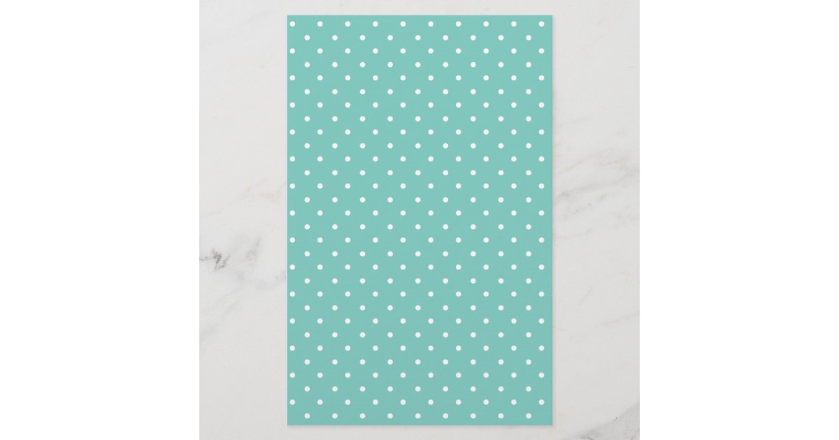 Elegant Vista Cyan Blue Polka Dot Pattern | Zazzle