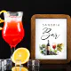 Elegant Watercolor Country Sangria Bar Sign | Zazzle