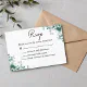 elegant watercolor eucalyptus greenery botanical RSVP card | Zazzle