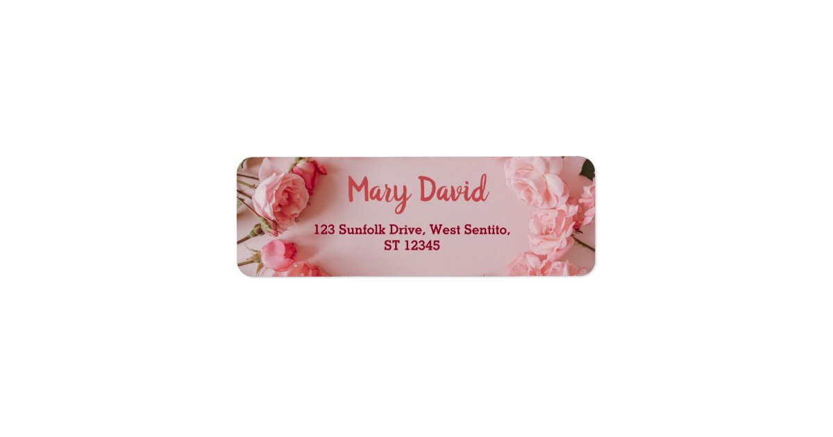 Elegant Watercolor Floral Return Address Labels | Zazzle