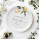 Elegant watercolor lemon baby shower paper plates | Zazzle