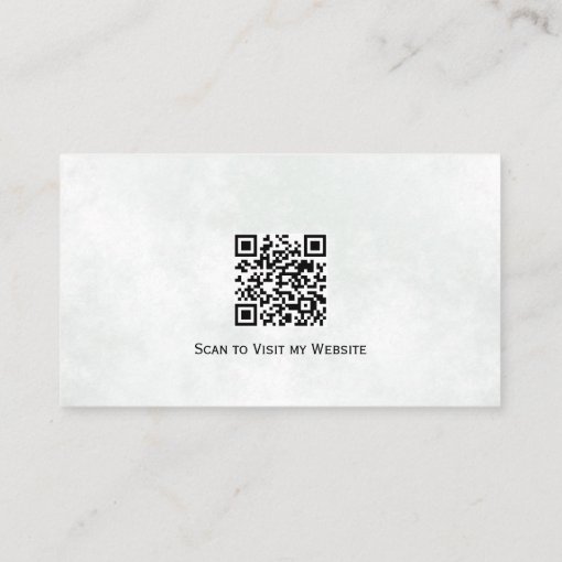 Elegant Watercolor Pine Branches QR Code Business Card | Zazzle