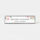 Elegant Watercolor Pink Floral Desk Name Plate | Zazzle