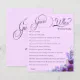 Elegant Watercolor Purple Flower Guess Who Game | Zazzle