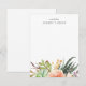 Elegant Watercolor Succulent Personalized Notecard | Zazzle