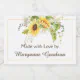 Elegant Watercolor Sunflowers Greenery Labels | Zazzle