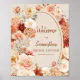 Elegant watercolor wild garden flower Welcome sign | Zazzle