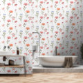 Elegant Watercolor Wildflower Garden Floral Wallpaper | Zazzle