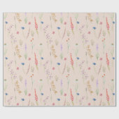 Elegant Watercolor Wildflower Garden Wrapping Paper | Zazzle