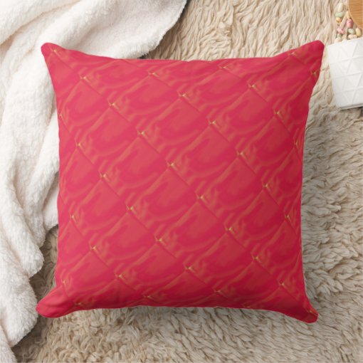 Elegant Watermelon Color Throw Pillow | Zazzle