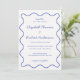 Elegant Wavy Curve Wedding with Photo Invitation | Zazzle