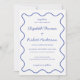 Elegant Wavy Curve Wedding with Photo Invitation | Zazzle