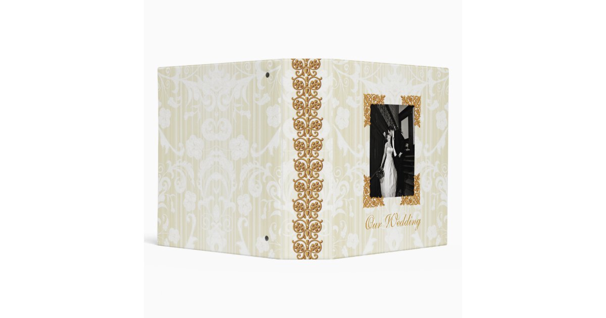 Elegant Wedding Album Binder | Zazzle