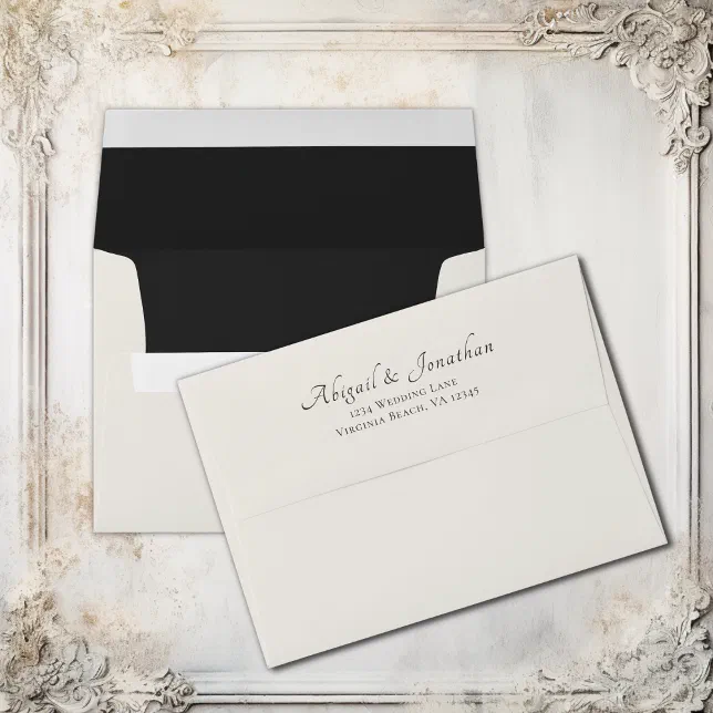 Elegant Wedding Envelope | Zazzle