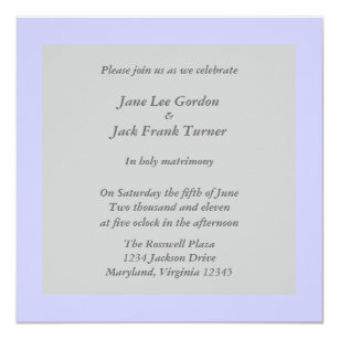 Holy Matrimony Invitations | Zazzle