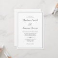 Elegant Wedding Formal Wording Traditional Invitation | Zazzle