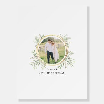 Elegant Wedding Guest Message Foam Board | Zazzle