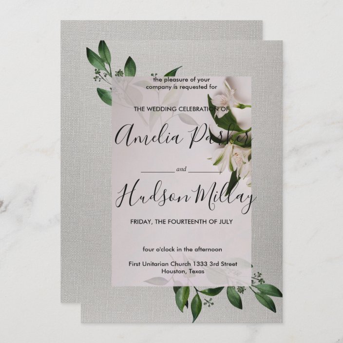 Elegant wedding invitation | Zazzle.com