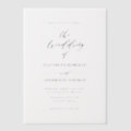 Elegant Wedding Invitation Sheer Overlay Vellum | Zazzle