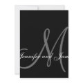 Elegant Wedding Invitations Monogram Initial Names | Zazzle
