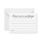 Elegant Wedding Leave Us A Message Advice Cards | Zazzle