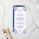 Elegant Wedding Menus | Nadine (Royal Blue) | Zazzle