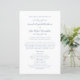 Elegant Wedding Modern Ceremony Dusty Blue Program | Zazzle