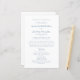 Elegant Wedding Modern Ceremony Dusty Blue Program | Zazzle