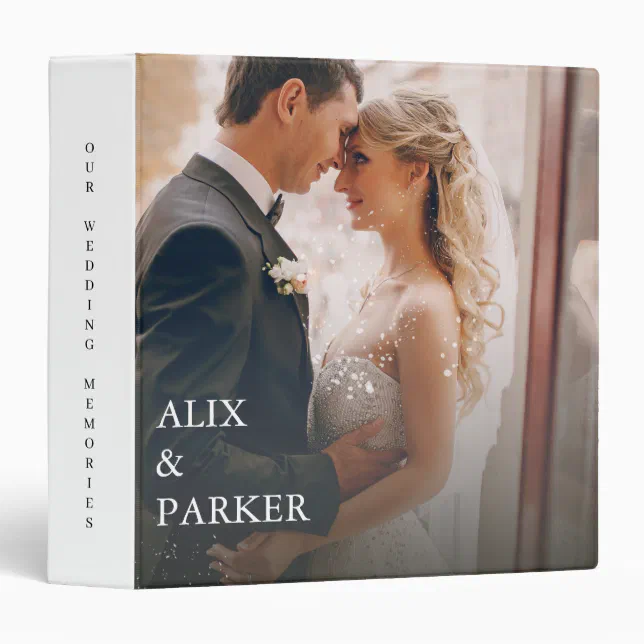 Elegant Wedding Photo Album Binder - Keepsake | Zazzle