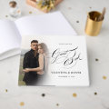 Elegant Wedding Photo Display Guest Book | Zazzle