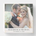 Elegant Wedding Photo Wooden Box Sign | Zazzle