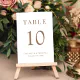 Elegant Wedding Reception Gold Table Number | Zazzle