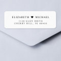 Elegant Wedding Return Address Label | Zazzle